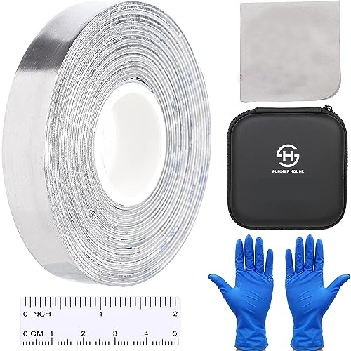 SummerHouse 2 Grams Per Inch High Density Golf Lead Tape 1/2'' x 100'' Available 0.025 Inch Thickness for Tennis Pickleball Paddles Racket and Fishing