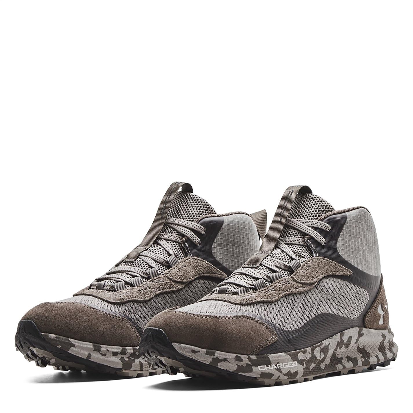Under Armour Men's Charged Bandit Trek 2 PRT, (100) Pewter/Fresh Clay/Pewter, 8