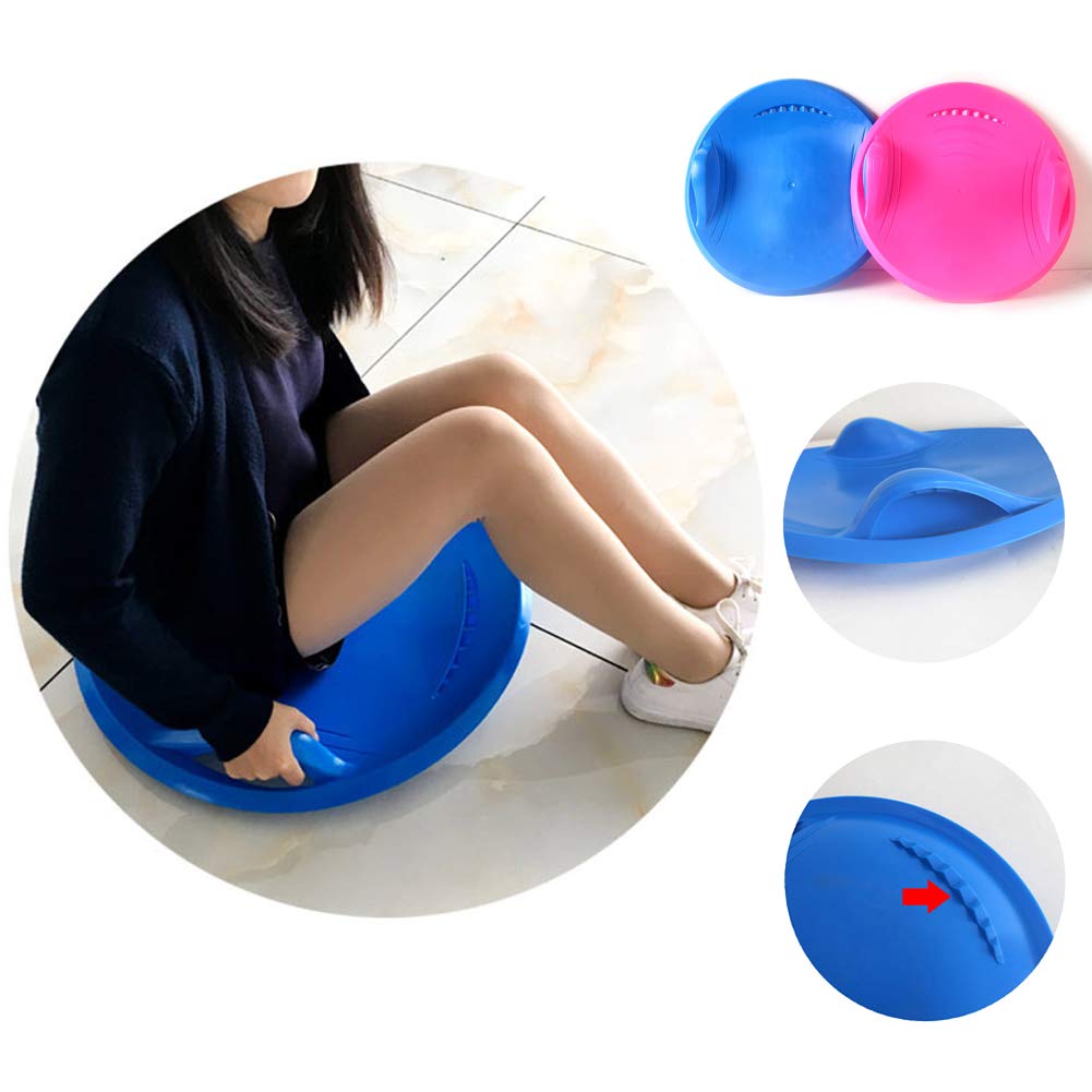 yunshuoa Plastic Snow Saucer Sled,Toboggan Downhill Pull Sled,Round Sledding Board for Kids and Adult,Suitable for Skiing,Grass Sliding, Sand Boarding