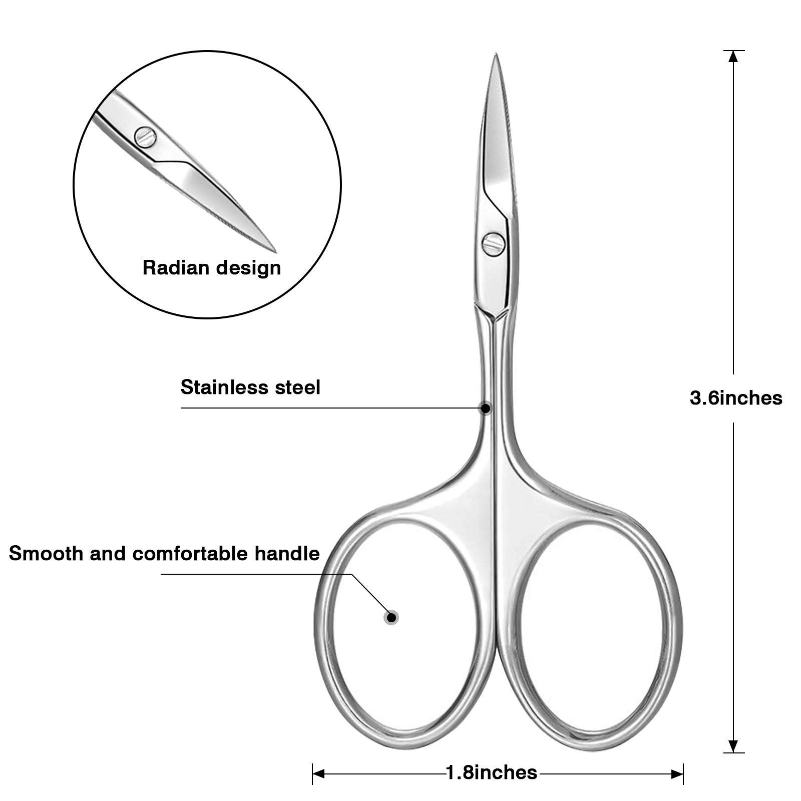 ThEast Eyebrow Razor,7 PCS Eyebrow Kit,Multipurpose Exfoliating Dermaplaning Tool Face Razors for Women, Including 1 PCS Scissors,6 PCS Eyebrow Shaver,Storage Bag