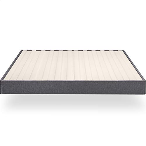 ZINUS Upholstered Metal and Wood Box Spring, 7.5 Inch Mattress Foundation, Easy Assembly, Fabric Paneled Design, Queen