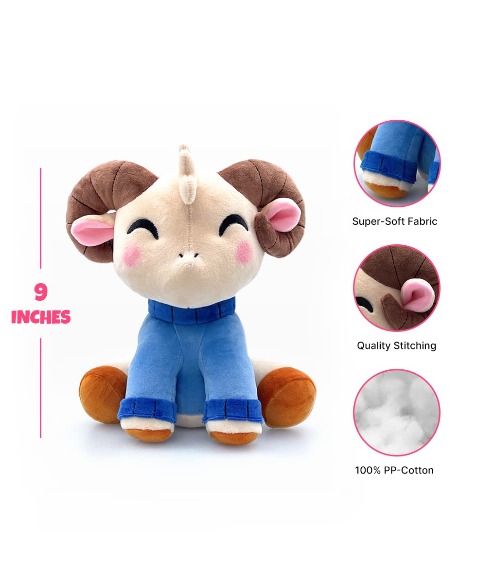 Youtooz Jschlatt Ram Plushie 9" Inch, Jschlatt Soft Rammie Plush Collectible by Youtooz Plush Youtubers Creator Collection