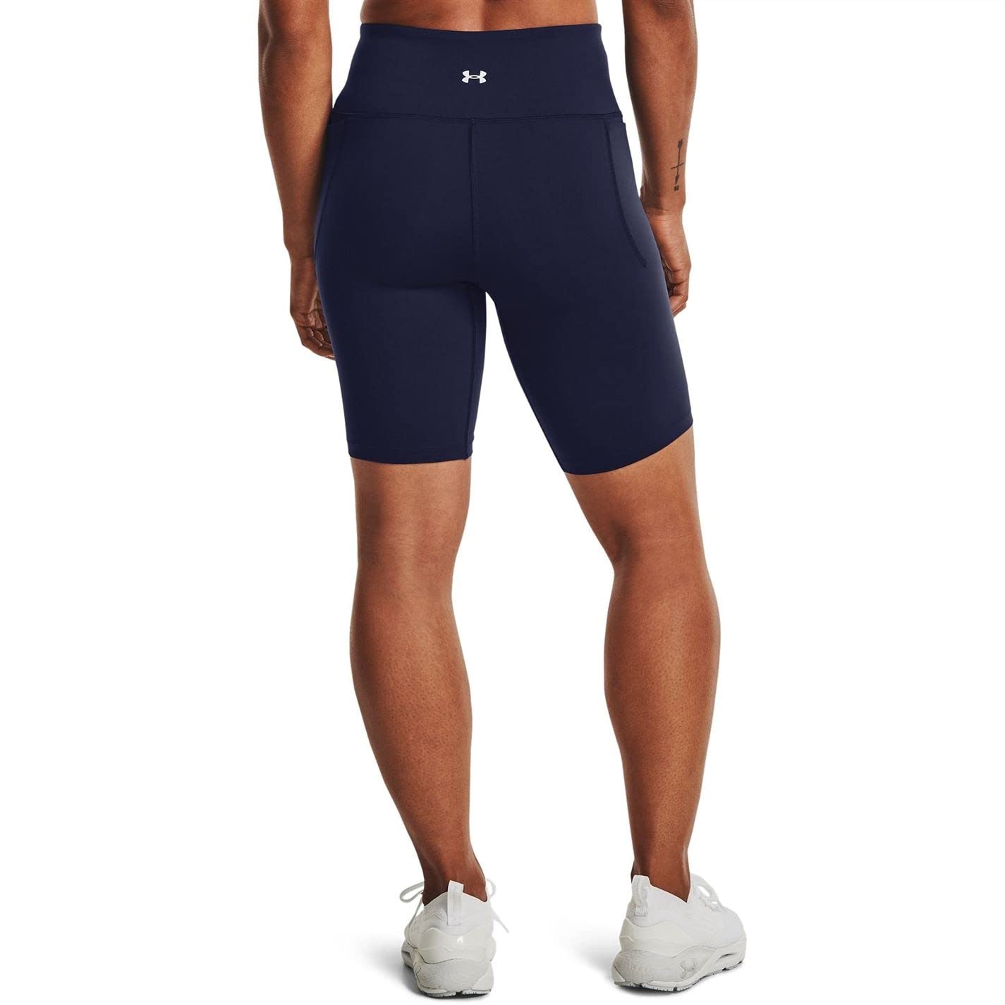 Under Armour Meridian Bike Shorts, Midnight Navy (410)/Metallic Silver, XX-Large