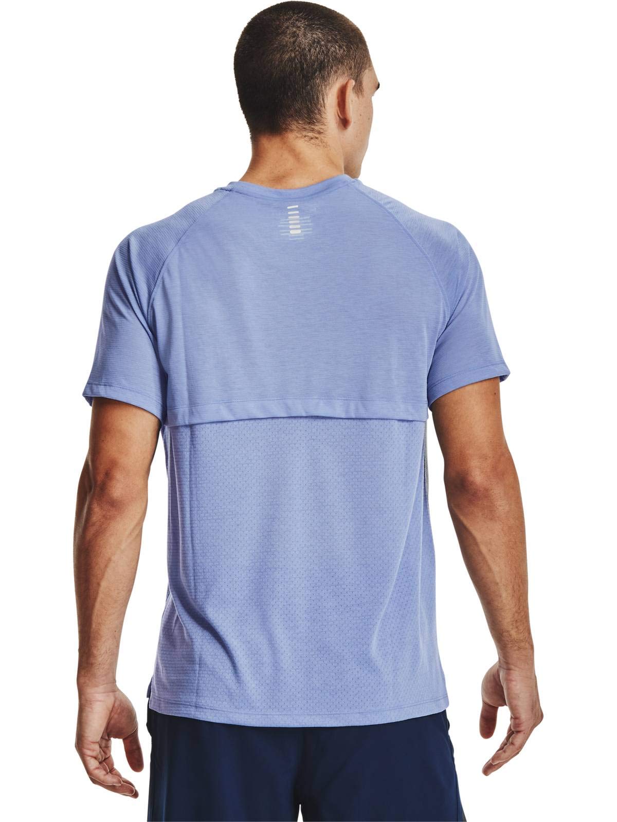 Under Armour Streaker Short Sleeve T-shirt, Washed Blue (420)/Reflective, X-Large