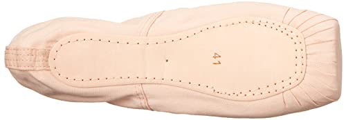 Women's Ballet Pointe Shoes Canvas Professional Dance Shoes for Girls with Toe Pad Beige 10 M Women