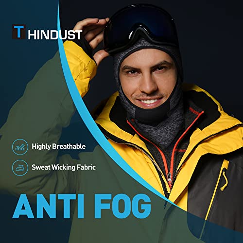 THINDUST Winter Balaclava Ski Mask for Men Women, Thermal Fleece Windproof Breathable Full Face Mask Neck Warmer