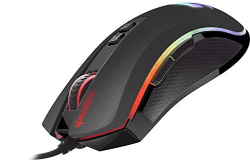 Speedlink ORIOS RGB Gaming Mouse with high-end 5,000dpi Sensor, 7 programmable Buttons and Customizable Lighting, Black