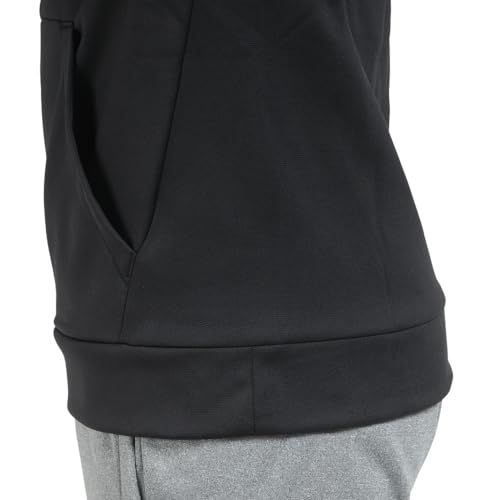 Under Armour Mens Big Logo ArmourFleece Hoodie, (001) Black/Black/Pitch Gray, 3X-Large