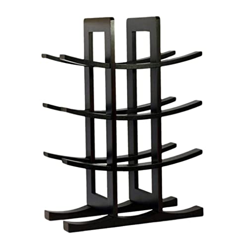 WENLII Wooden Wine Rack 12 Bottles Bar Kitchen Dining Room Storage Wine Rack Home Countertop Wine Rack