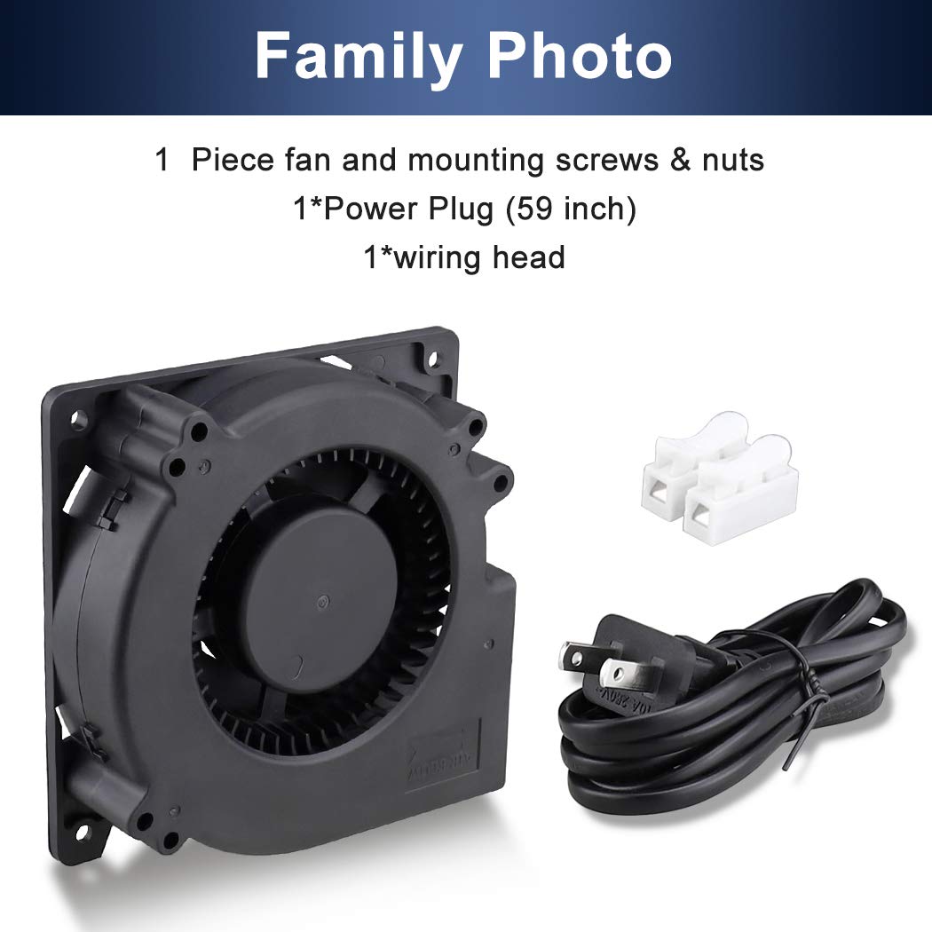 Wathai EC 120mm x 32mm Duall Ball High Airflow Centrifugal Blower Fan AC 110V 115V 120V 220V 240V