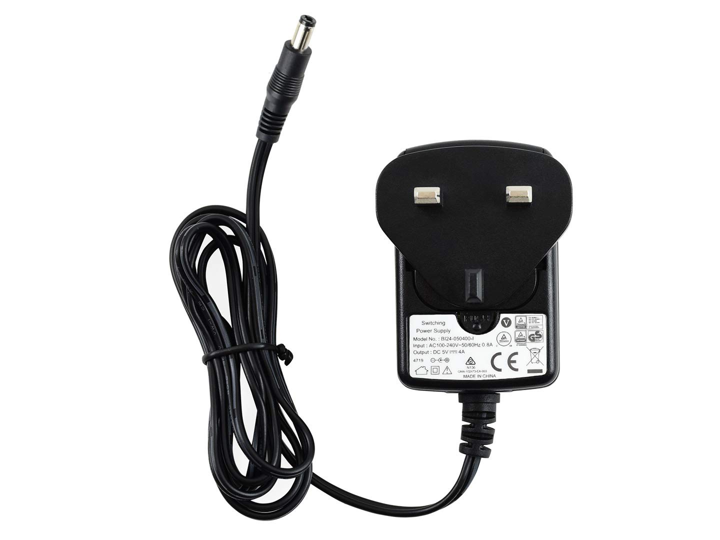 Waveshare Power Supply Applicable for Jetson Nano 5V/4A OD 5.5mm ID 2.1mm (US Adapter only)