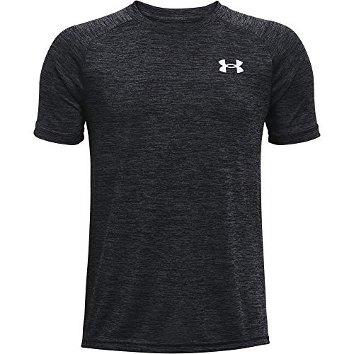 Under Armour Boys Tech 2.0 Short-Sleeve T-Shirt , Black (001)/White , X-Large