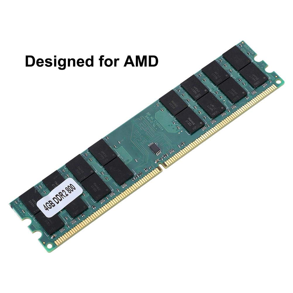 Zopsc DDR2 4GB RAM 800MHz Memory Module for AMD CPU Stable Fast Data Transmission 240PIN for High Anti-Interference and Antistatic for Desktop Computer, Plug and Play