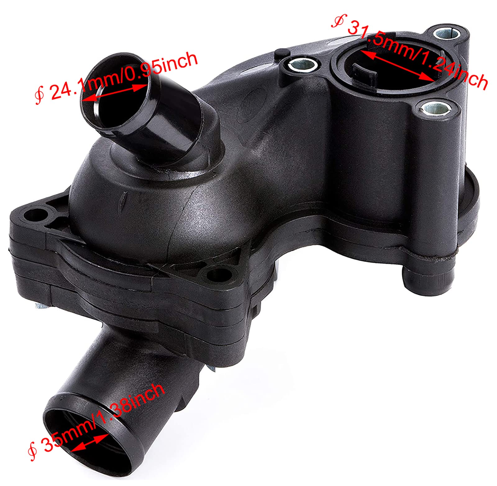 Thermostat Housing Kit Assembly for 2002-2010 Ford Explorer & Mercury Mountaineer V6 4.0L Engine Models 2L2Z8592AA, 2L2Z8592BA - Thermostat Housing Assembly by KAKO