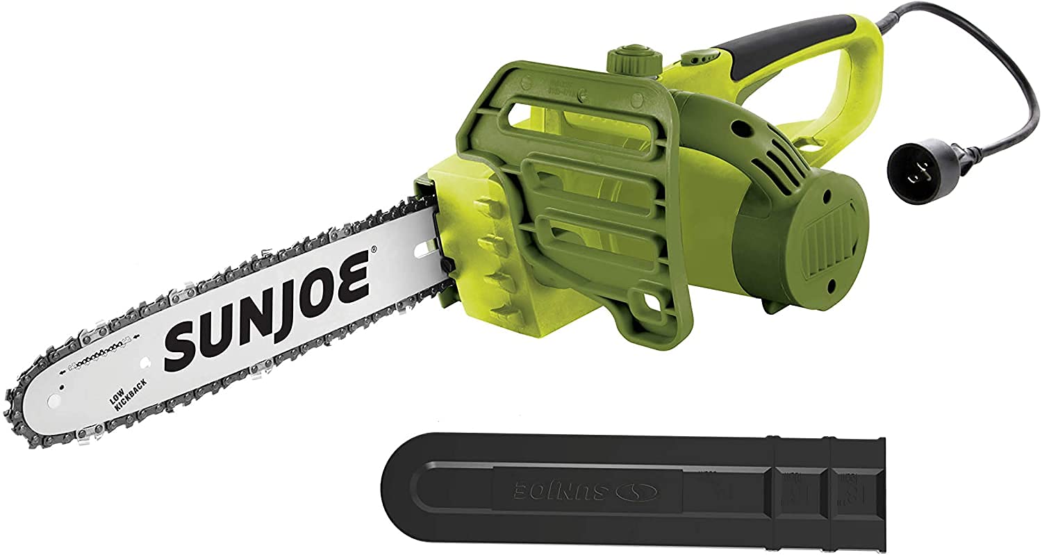 Sun Joe SWJ698E-RM 12-inch 9-Amp Electric Chain Saw with Kickback Safety Brake