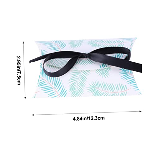 SECFOU 20 Sets Colorful Printed Pillow Box candy container gift box gift wrapping case kids goodie bags Party Favors Candy Case wedding candy box gift bag packing box child kraft paper