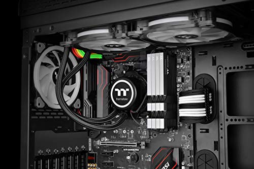 Thermaltake TOUGHRAM Black DDR4 3200MHz C16 16GB (8GB x 2) Memory Intel XMP 2.0 Ready with Real-Time Performance Monitoring Software R017D408GX2-3200C16A