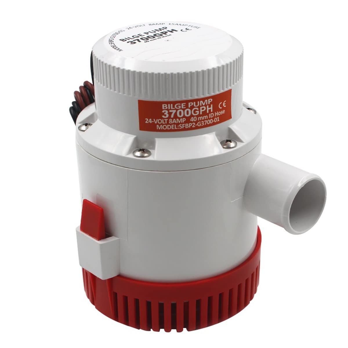 XuuSHA Hand Bilge Pump DC 12v 24v 3700GPH Electric Water Pump Bilge Pump Bilge Pump Automatic (Voltage : 24V 3700GPH)