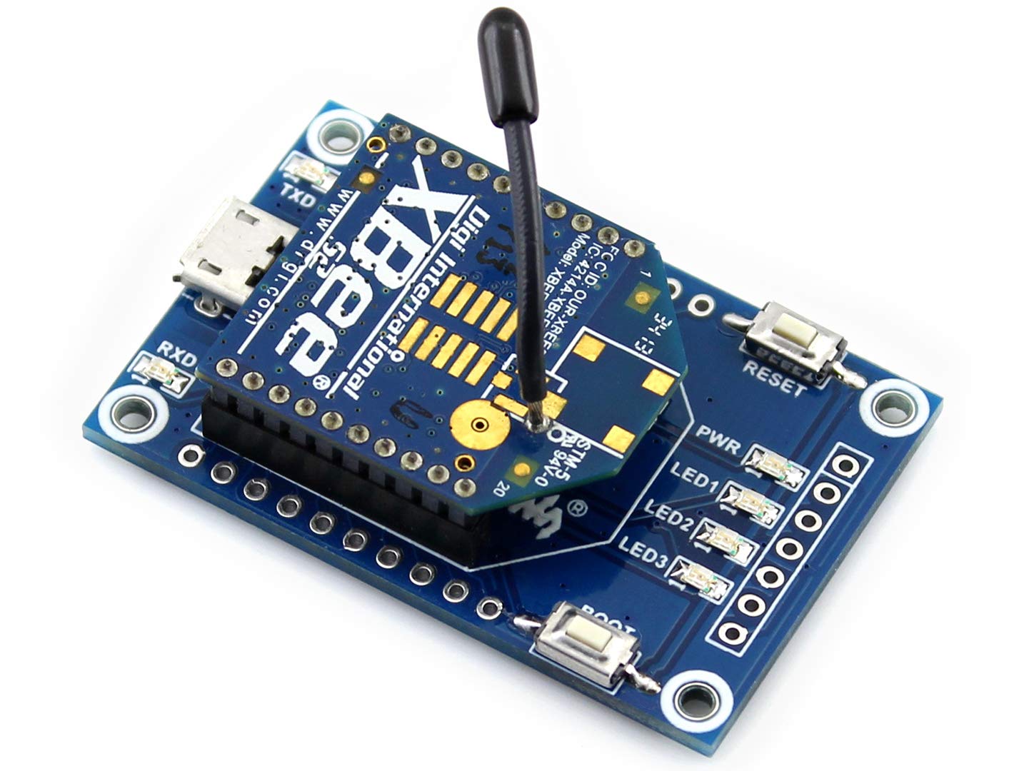 waveshare XBee USB Adapter UART Communication Board XBee Interface USB Interface Onboard Buttons/LEDs for Easy Testing,Program/Configure XBee Module