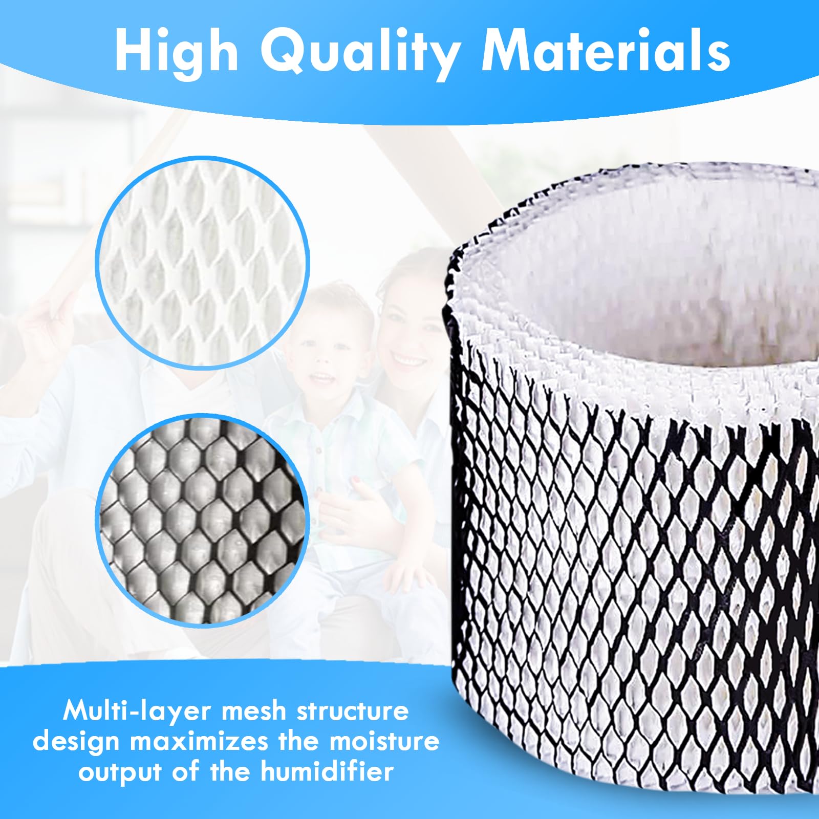 Yonice HWF62 Humidifier Filter A Compatible for Holmes Sunbeam Humidifier HWF62 HWF62CS HWF62D SF212 Filter, Fit Models SCM1100, SCM1701, SCM1702, SCM1762
