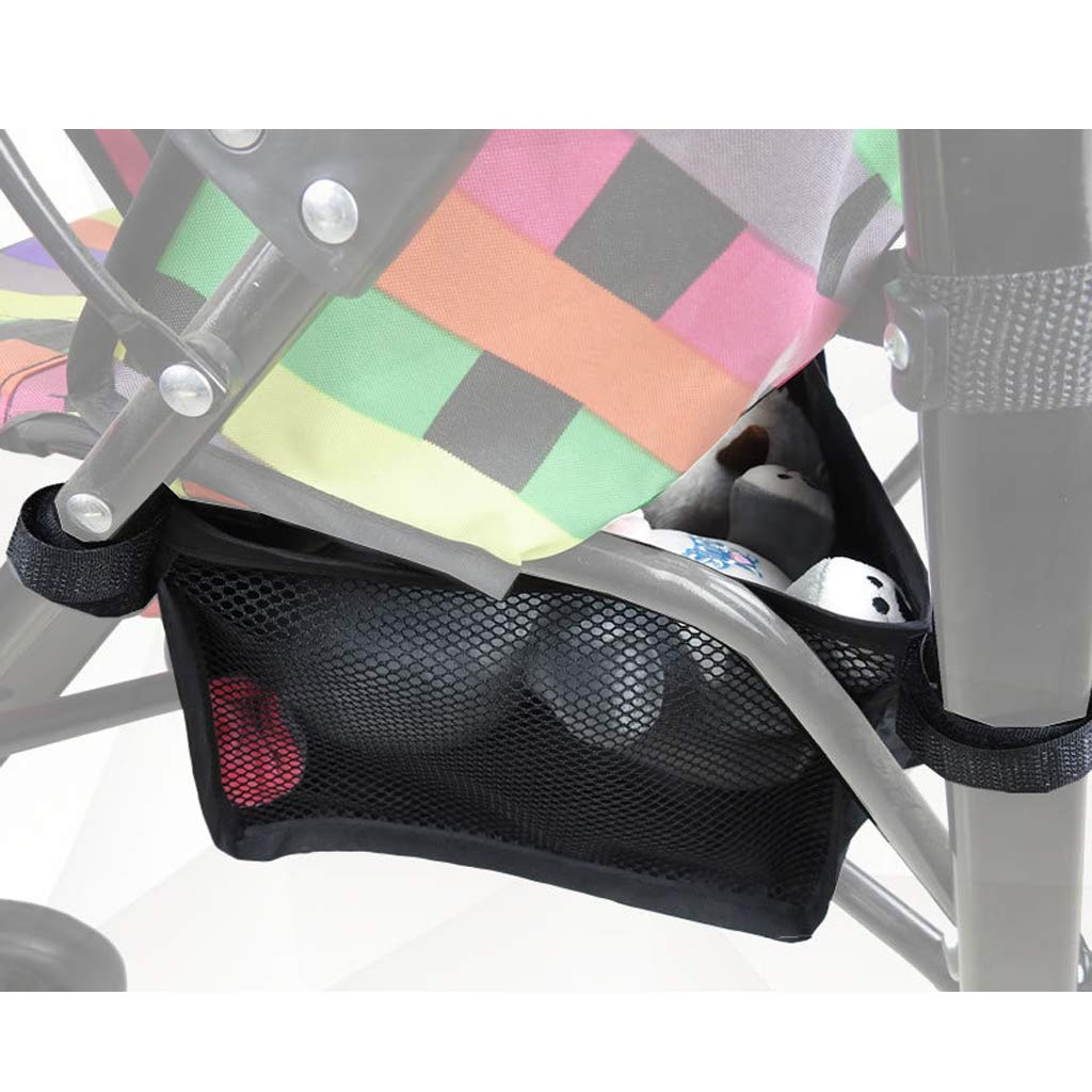 Yuxiale Baby Stroller Pram Waterproof Bottom Basket Infant Pushchair Buggy Shopping Storage Case Organizer Bag Mesh Netting Accessories Organizer