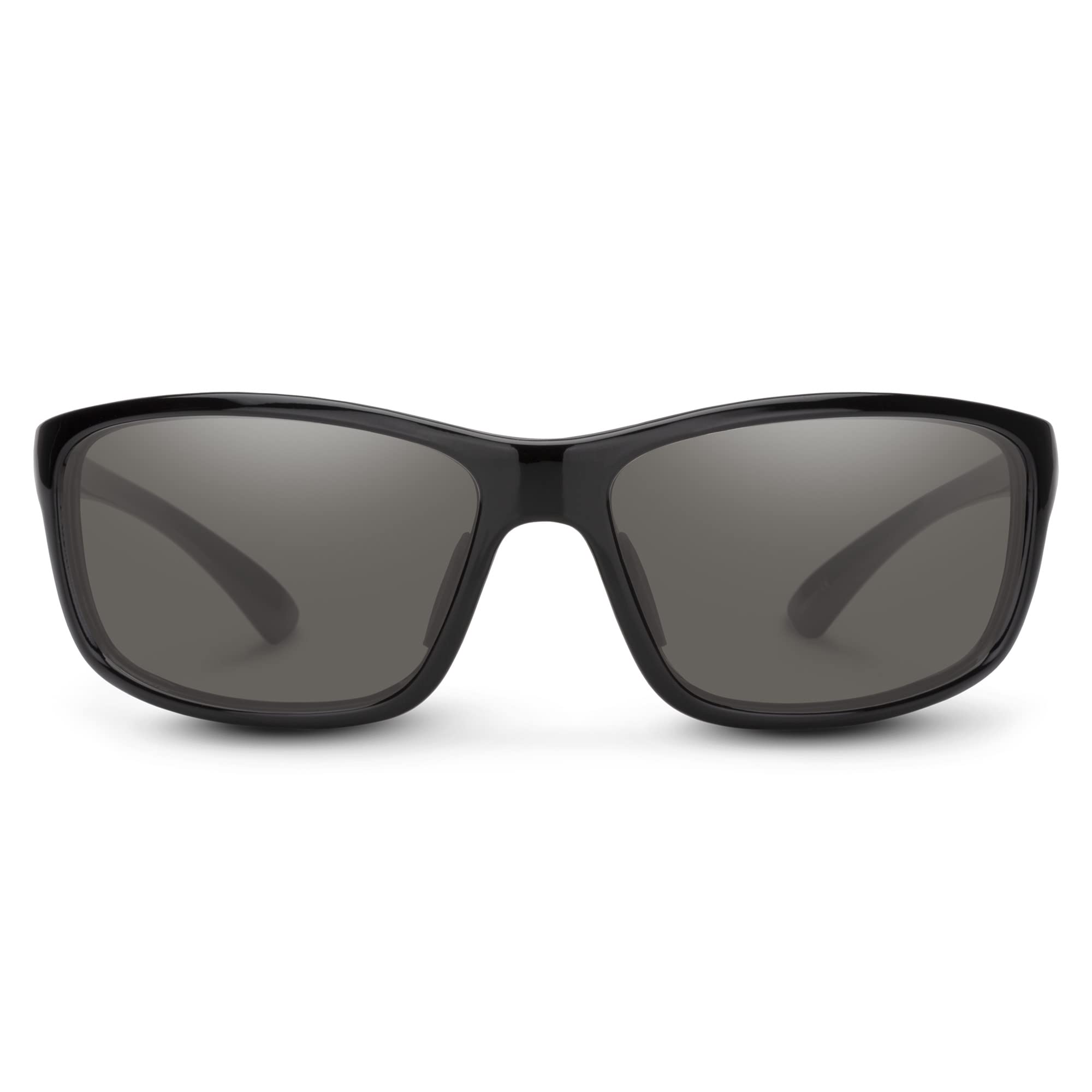 Suncloud Sentry Polarized Sunglasses – 100% UV Protection – Comfortable Fit, Trendy Design – for Men & Women – Black + Polarized Gray Lenses