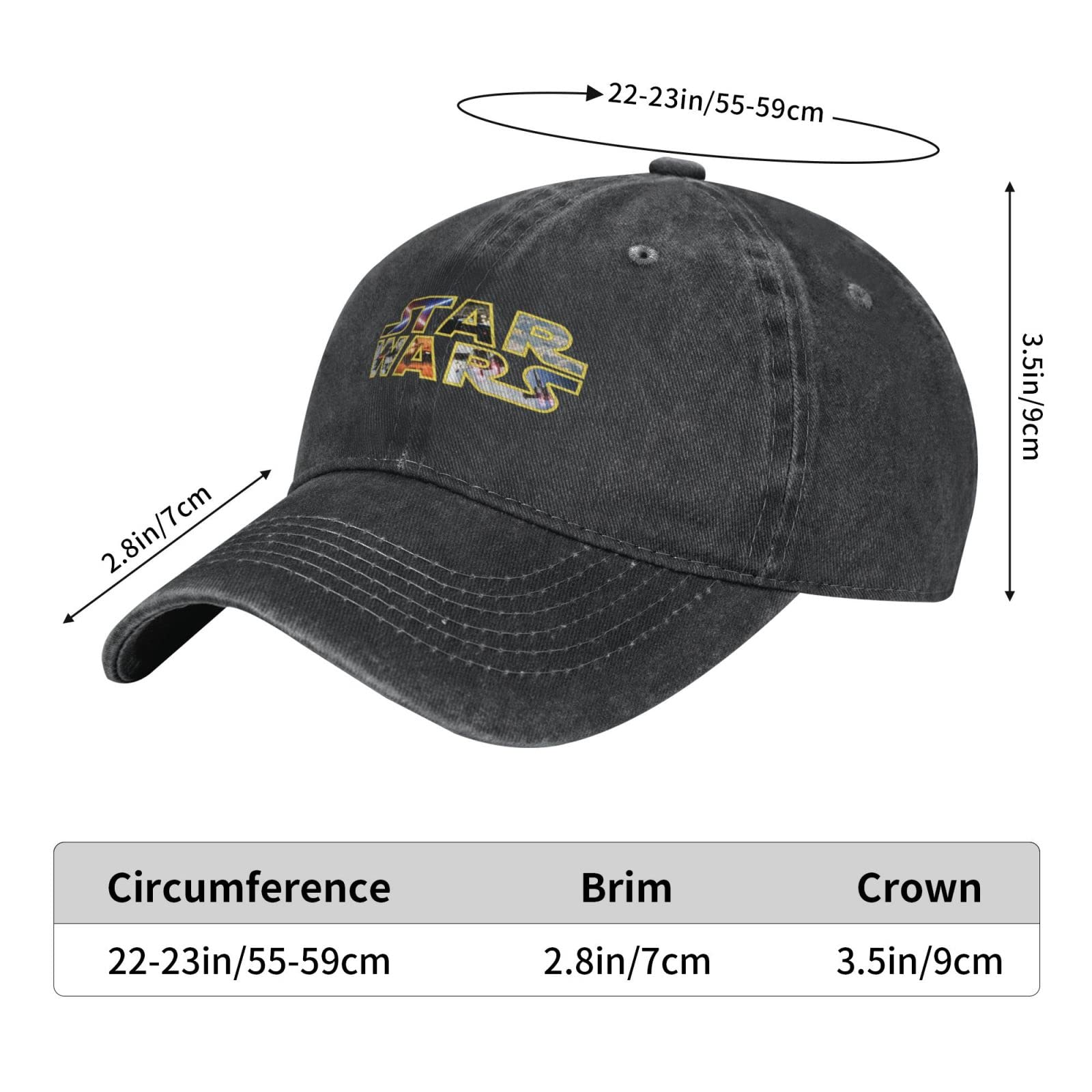 Unisex Baseball Cap 100% Cotton Fits Men Women Washed Denim Adjustable Dad Hat
