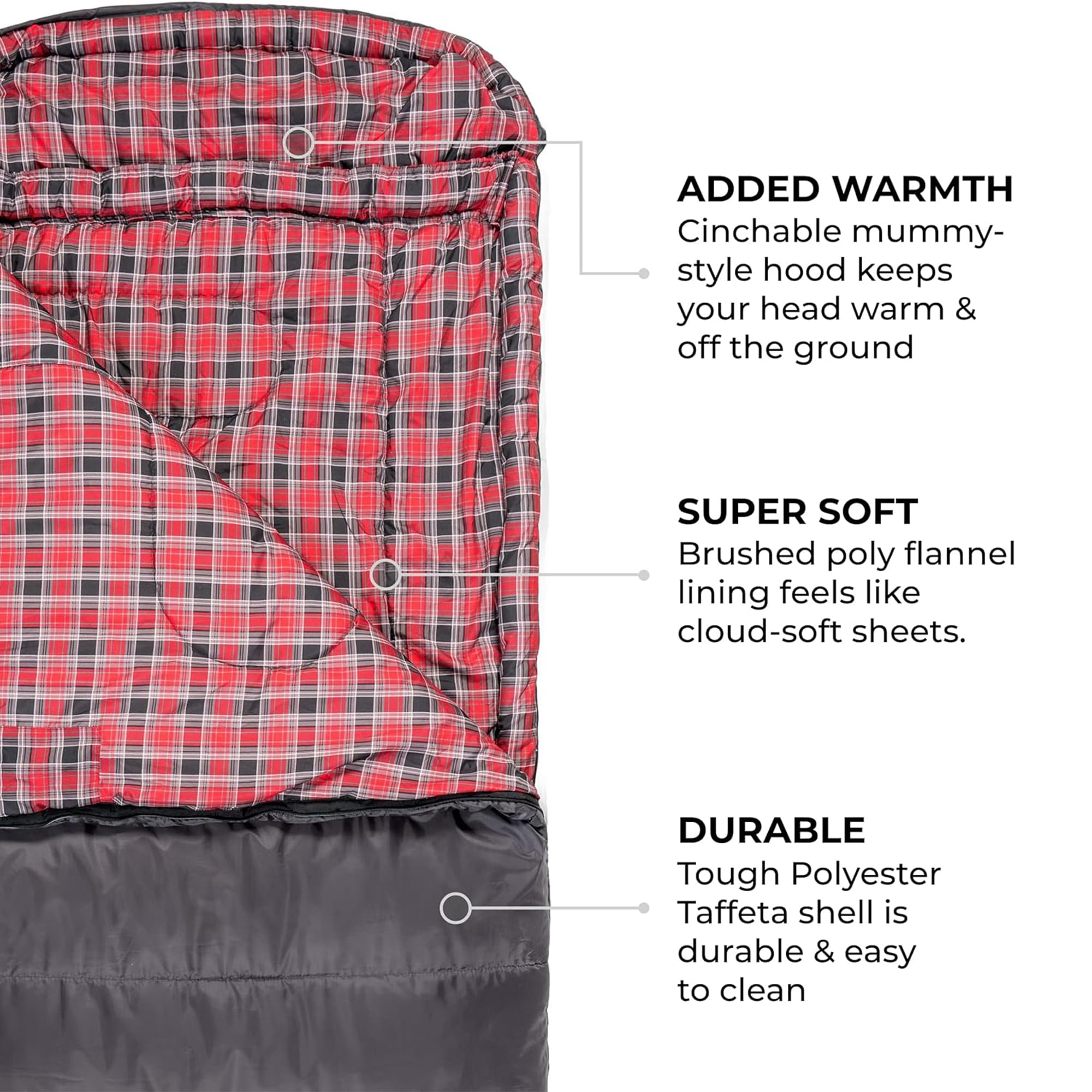 TETON Sports Celsius XXL 0 Degree Sleeping Bag with Compression Sack, Left Zipper, and SuperLoft Elite Material for Camping and Base Camp, Gray