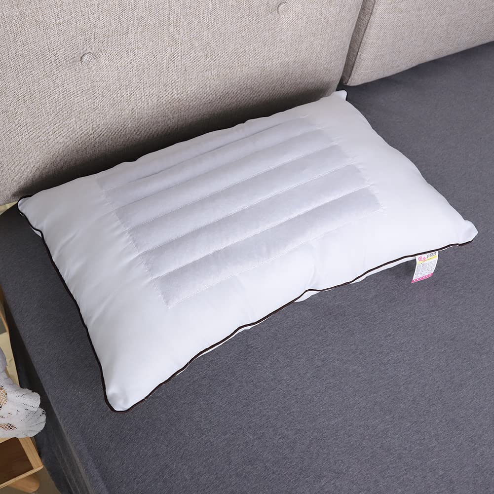 VTOSEN Luxury Home Hotel Feather Velvet Pillow Alternative Sleeping Neck Caring Buckwheat Pillow, Chair Cushions for Dining Chairs