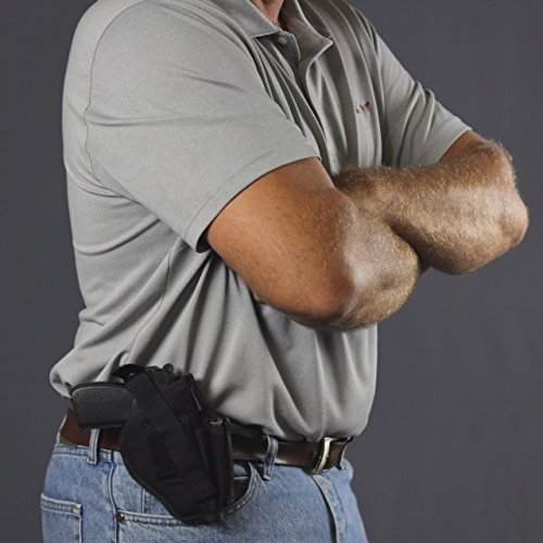 WYOMINGHolster LLC Hip Gun Holster fits Ruger Security-9 9MM Luger 4" BRL Smith & Wesson SW9VE 5900 Glock 19 23 30 Sima 9mm Taurus 24/7 Kahr CW 40 Springfield XD9 45 357 FITS Most 4-41/2 inch Autos 5