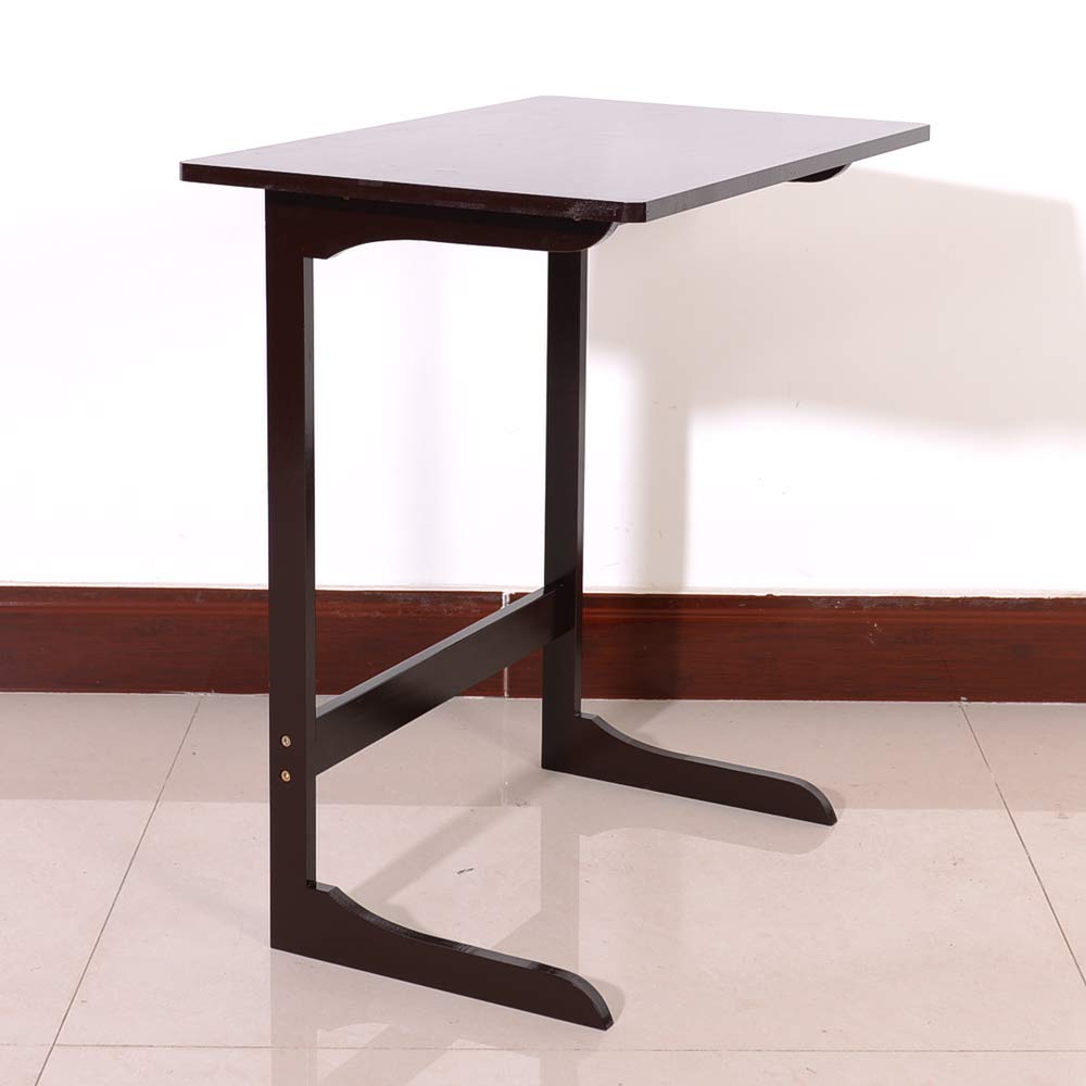 Simply-Me Sofa Side Table Bamboo Snack Table Couch Coffee End Table Desk Side Table Bed Side Table Home Office Modern Furniture,Coffee