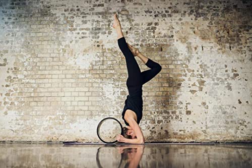 YOGA DESIGN LAB | THE YOGA WHEEL | Eco Printed, Extra Strength, Padded, Dharma Exercise Wheel | Designed in Bali | Enhance Your Postures and Stretch Deeper (Mandala-Night)