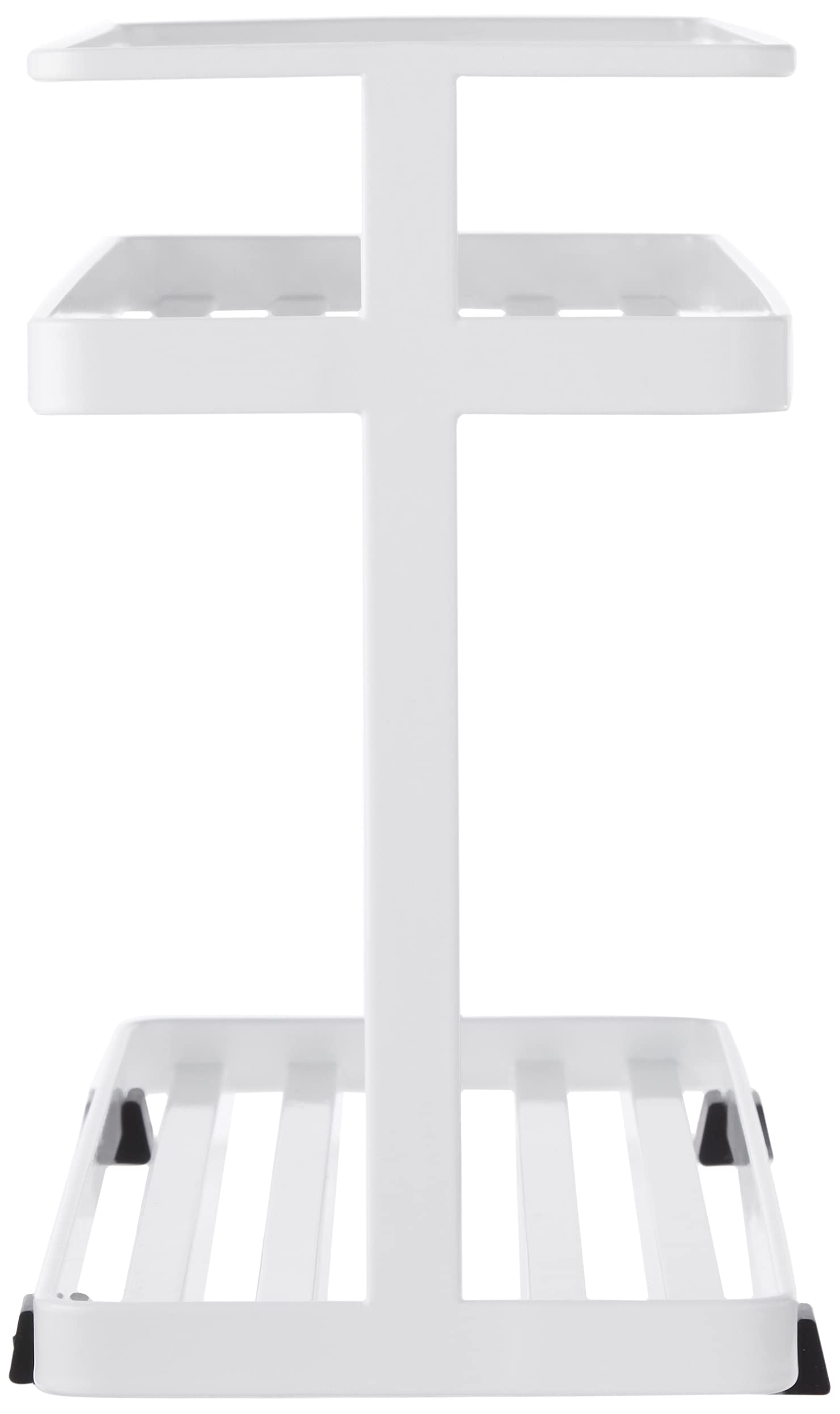 YAMAZAKI Home Countertop Spice Caddy-Storage and Organizer Rack | Steel, One Size, White