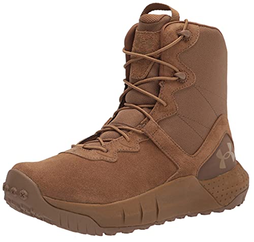 Under Armour Men's Micro G Valsetz Lthr Military and Tactical Boot, Coyote (200)/Coyote, 12 M US