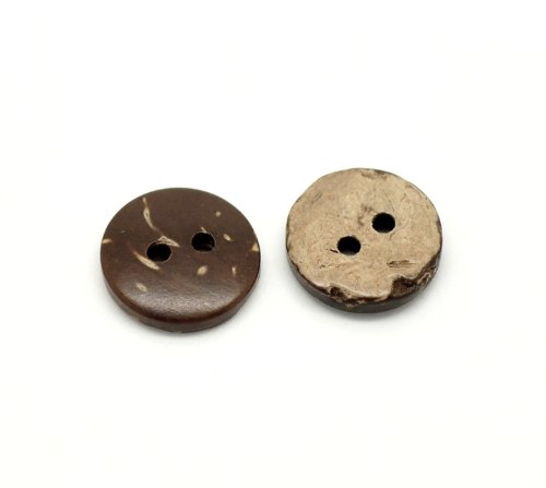 Worlds 100PC Wood Sewing Car Buttons 2 Holes Wooden Button for Sewing and Crafting Decor 25mm x17mm