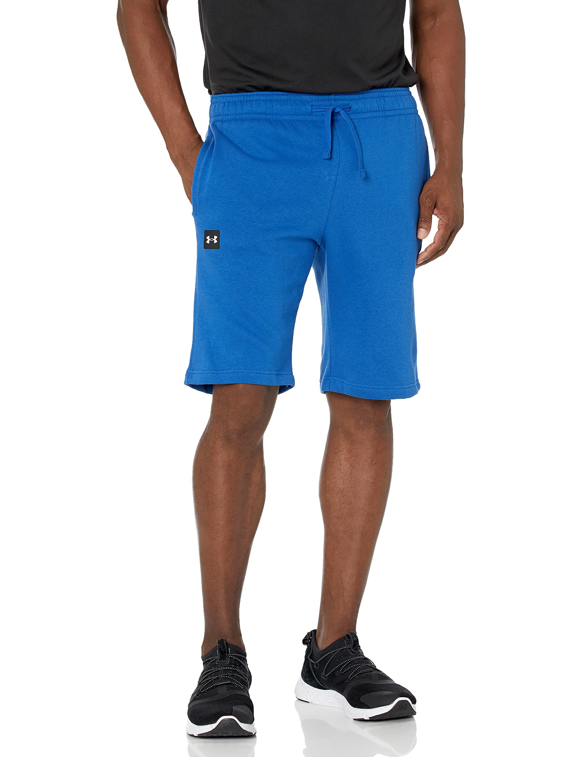 Under Armour Men's Rival Fleece Shorts, Tech Blue (432)/Onyx White, X-Large