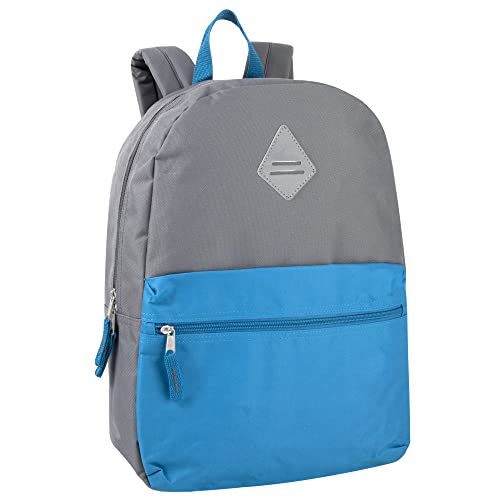 Trail maker 24 Pack Classic Backpacks in Bulk Wholesale Two Tone Backpacks (Pack 1)