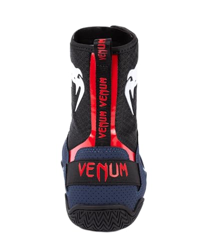 Venum Elite Boxing Shoes - Navy/Black/Red