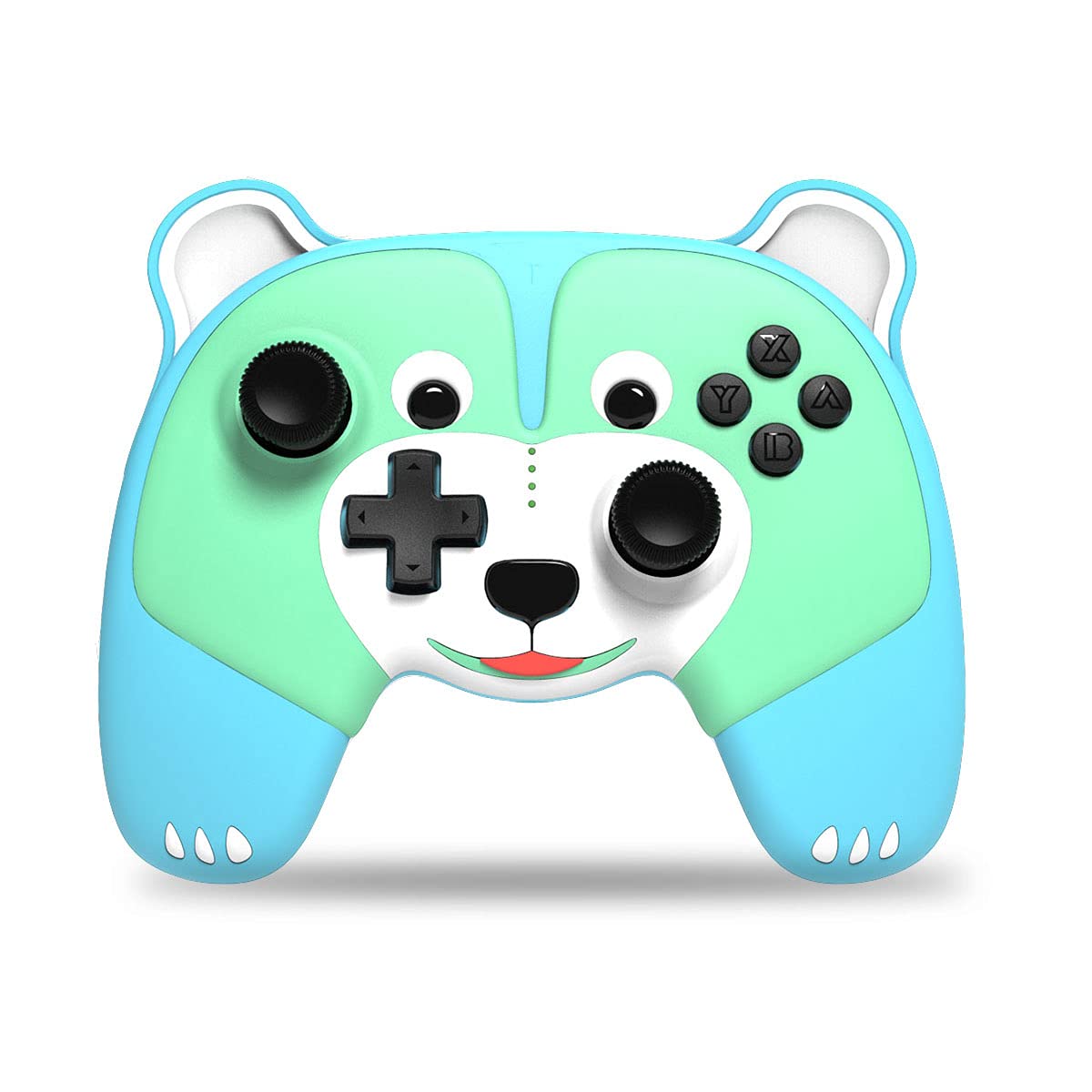 YB-OSANA Cute Switch Pro Controller for Kids Small Hands Compatible with Nintendo Switch/Switch OLED/Lite Wireless Switch Controller with Turbo Wake-Up Motion LED Light