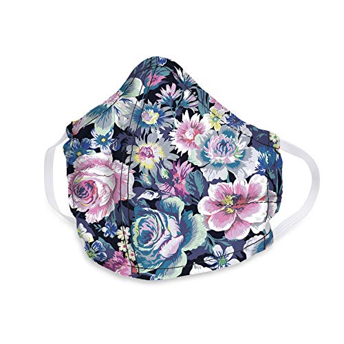 Vera Bradley womens 3-pack Double-layer Cotton Face With Filter Pocket Mask, Flamingo Fiesta/Butterfly Flutter/Garden Grove, One Size US