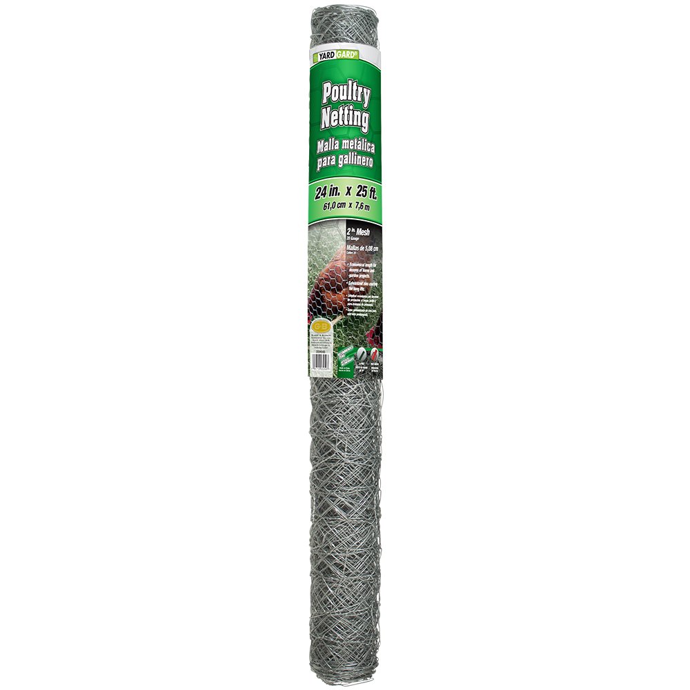 YARDGARD 308464B Fence, 25 feet, Silver