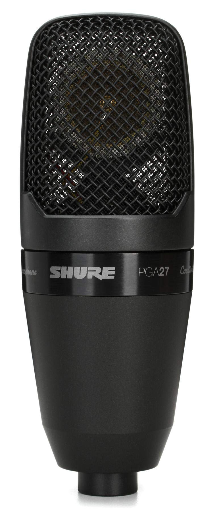 Shure PGA27 Condenser Microphone - Large-Diaphragm Side-Address Mic for Vocal/Acoustic Recording and Live Performance, with Cardioid Pick-up Pattern, Shock Mount and Carrying Case, No Cable (PGA27-LC)