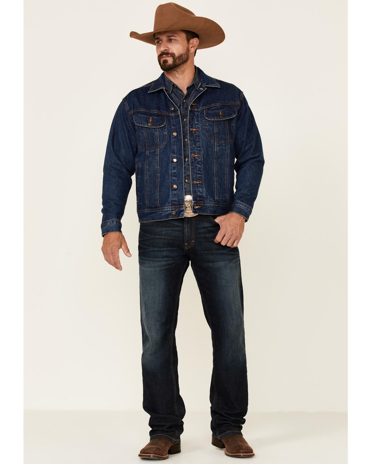 Wrangler Men's Big & Tall Unlined Denim Jacket,Antique Indigo,3XL