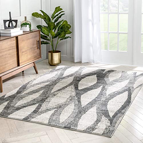 Well Woven Lisbon Toro Modern Ogee Geometric Ivory 7'10" x 9'10" Area Rug
