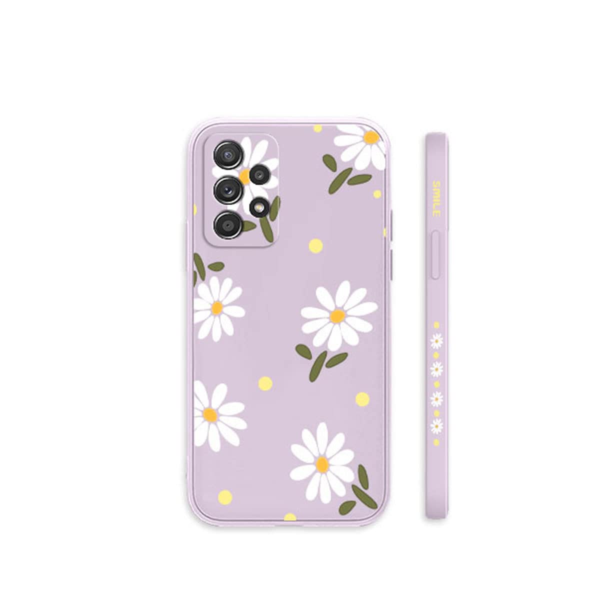 Sunswim for Galaxy Note 20 Ultra Case Cute Daisy Pattern Full Camera Lens Protection Shockproof TPU Bumper Liquid Silicone Protective Cover Phone Cases for Samsung Galaxy Note 20 Ultra 5G 6.9"-Black