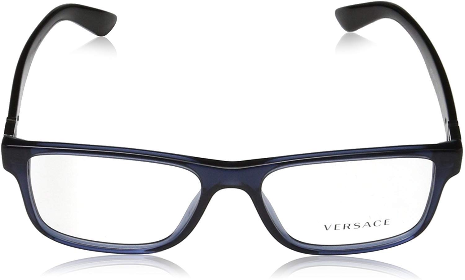 Versace VE 3211-5111 Eyeglasses Transparent Blue w/Clear 55mm