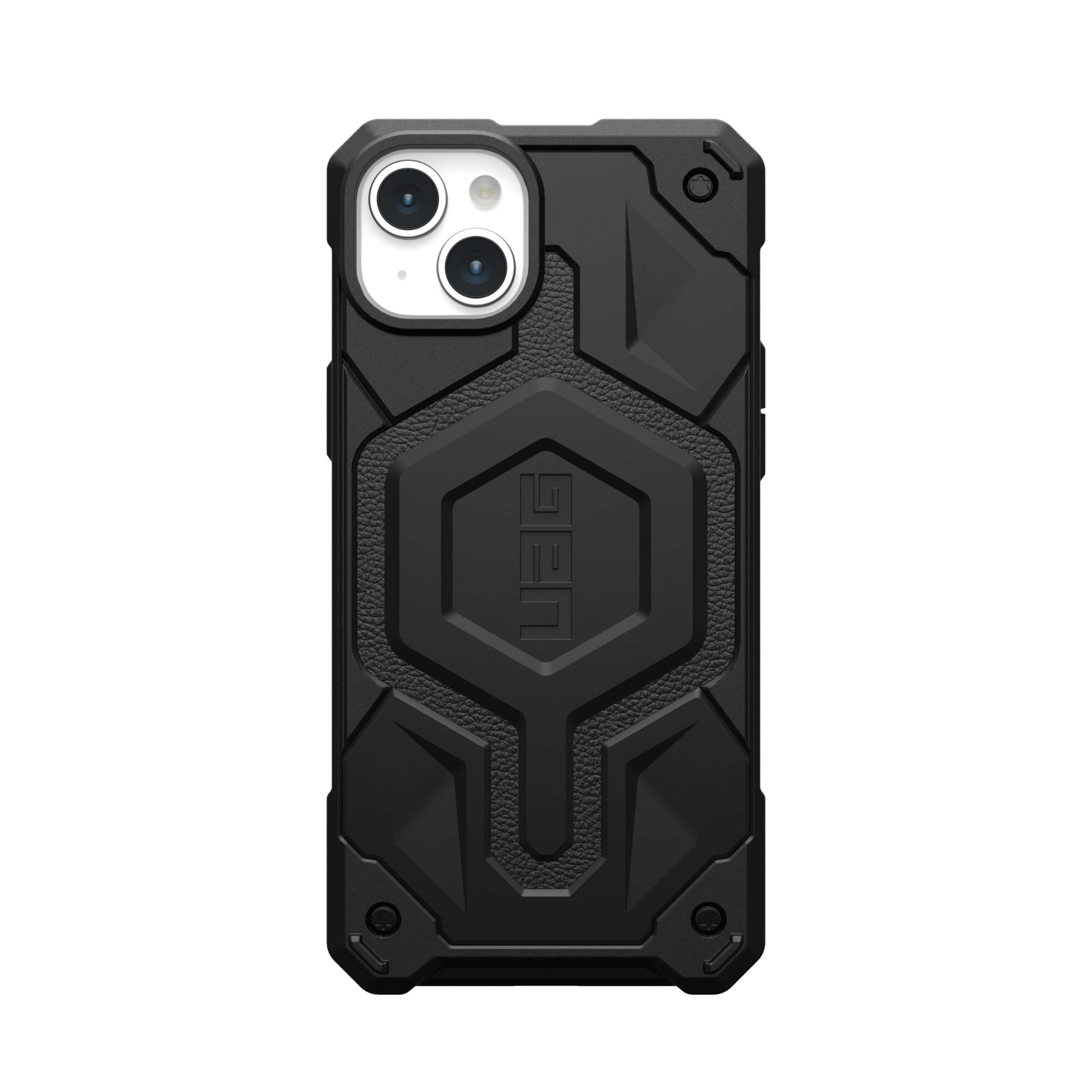 URBAN ARMOR GEAR UAG Case Compatible with iPhone 15 Plus Case 6.7" Monarch Pro Kevlar Black Built-in Magnet Compatible with MagSafe Charging Premium Rugged Military Grade Dropproof Protective Cover