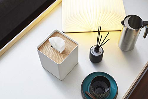 Yamazaki Home Box Cover Steel | Tissue Case, One Size, Ash