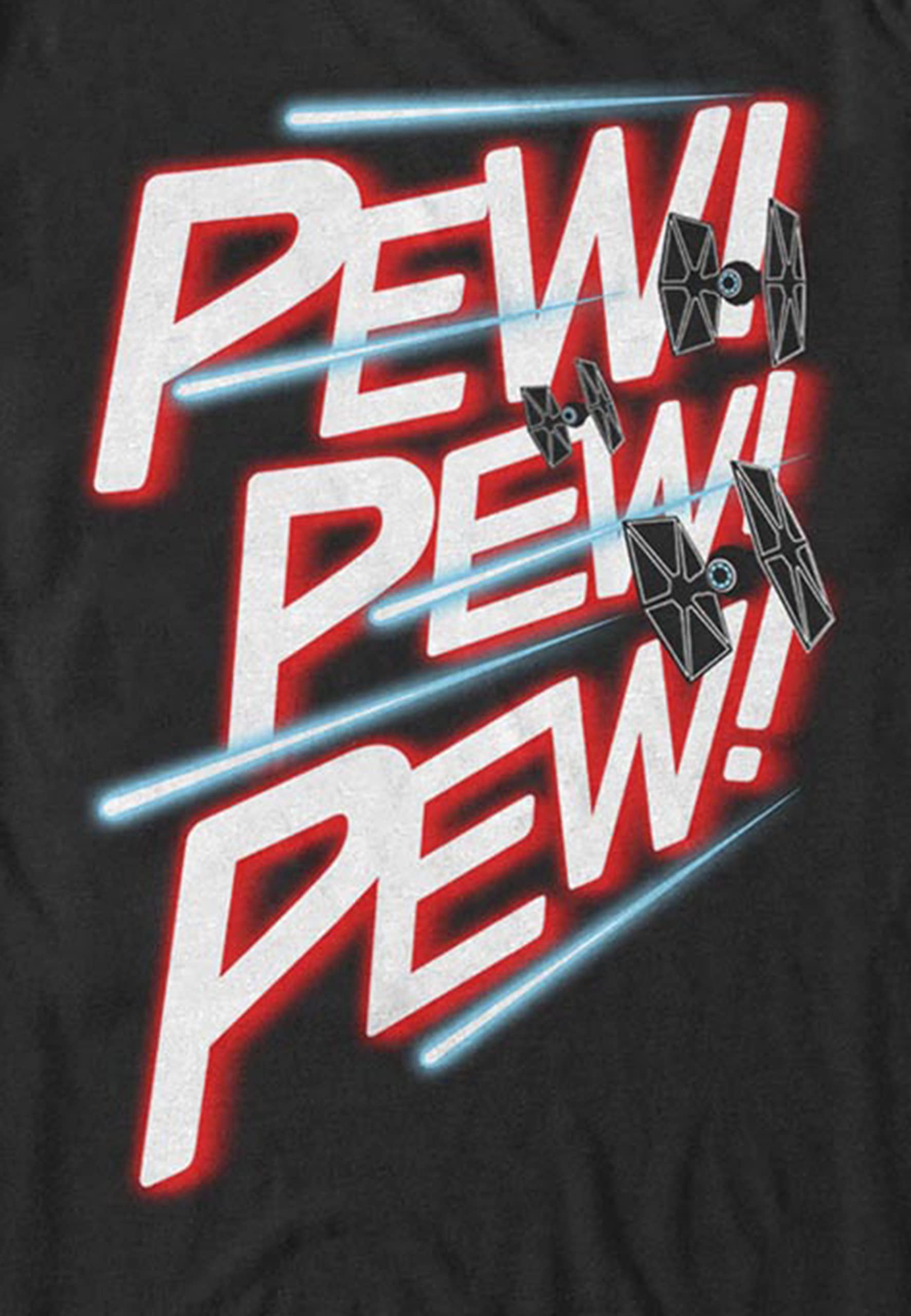 Star Wars Men's Warner Bros His Mark Premium Soft Hand Solid Tee, Black, XXX-Large