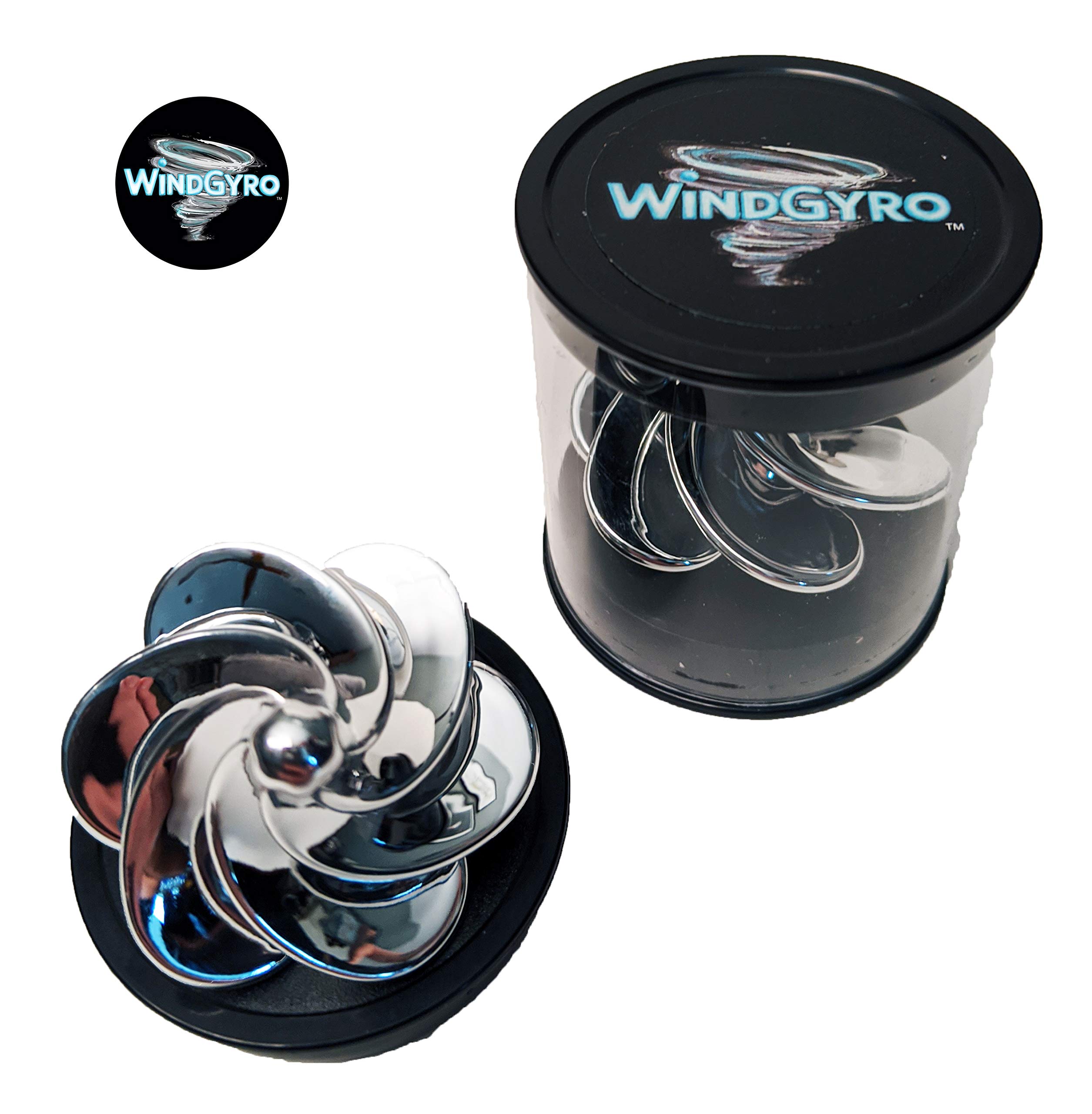 Universal Specialties The Original WindGyro Mini Wind Turbine Gyroscope Spinning Top Fidget Desk Toy